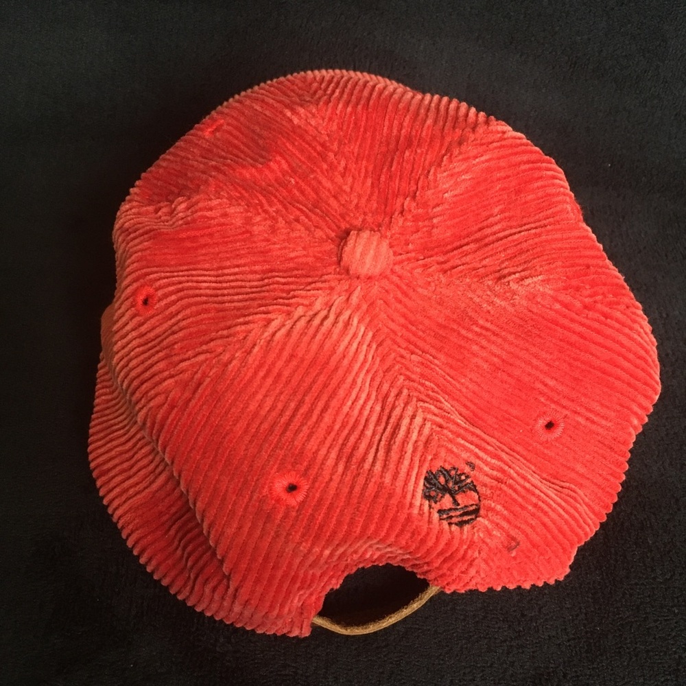 Timberland Rare Vintage Red Corduroy Hat. Sh!Ts Old B… - Gem